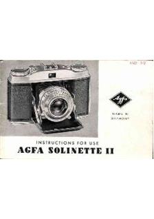 Agfa Solinette 2 Printed Manual