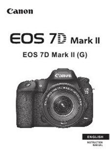 Canon EOS 7D Mark II Printed Manual