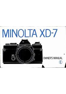 Minolta XD 7 Printed Manual