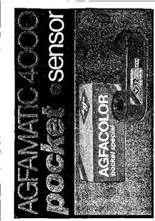 Agfa Agfamatic 4000 Printed Manual