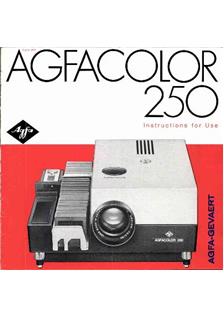 Agfa Agfacolor 250 Series Printed Manual