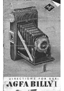 Agfa Billy 1 Printed Manual