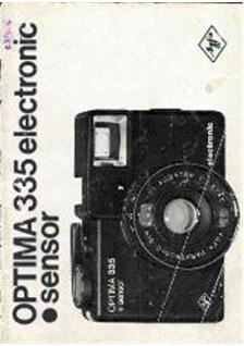 Agfa Optima 335 Printed Manual