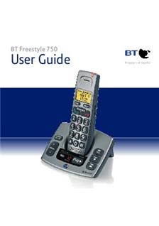 BT Freestyle 750 twin Printed Manual