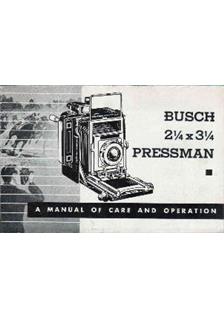 Busch Camera Co Pressman Printed Manual