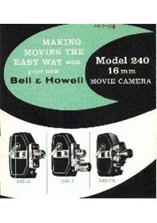 Bell and Howell 240 A Printed Manual