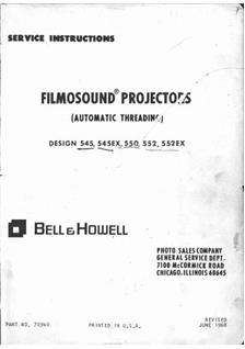 Bell and Howell 550 Printed Manual