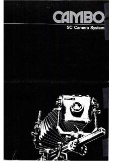 Cambo Cambo SC System Cameras Printed Manual