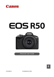 Canon EOS R50 Printed Manual
