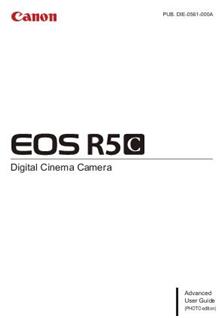 Canon EOS R5 C Printed Manual