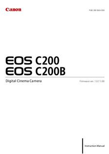Canon EOS C200 Printed Manual