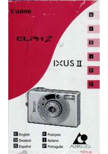 Canon Ixus 2 Printed Manual