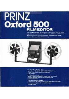 Dixons Prinz Oxford 500 Printed Manual