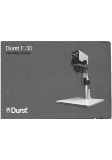 Durst F 30 Printed Manual