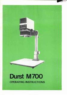 Durst M 700 Printed Manual