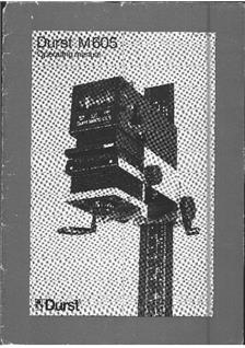 Durst M 605 Printed Manual