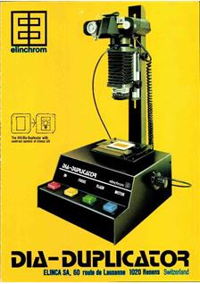 Elinca Elinchrom Dia Duplicator Printed Manual