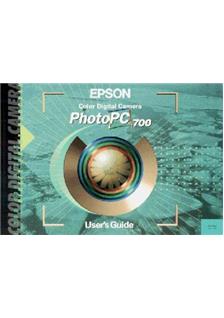Epson PhotoPC 700 Printed Manual