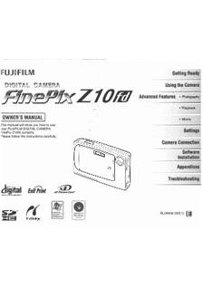 Fujifilm FinePix Z10 fd Printed Manual