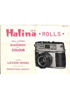 Halina Rolls 35 X Printed Manual
