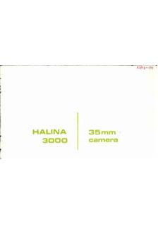 Halina 3000 Printed Manual