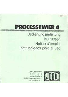 Jobo ProcessTimer 4 Printed Manual