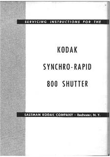 Kodak Shutters Printed Manual