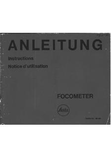 Leica Focometer Printed Manual
