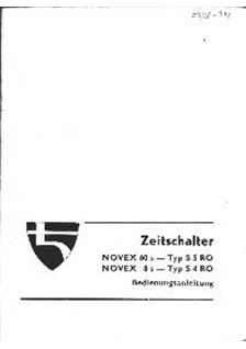 Meopta Novex Timers Printed Manual