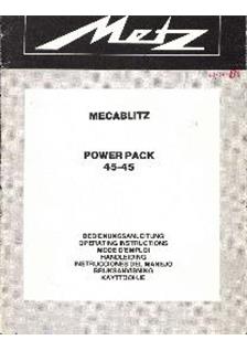 Metz 45 CT 1 Printed Manual
