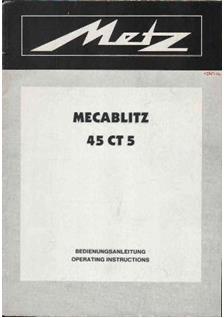 Metz 45 CT 5 Printed Manual