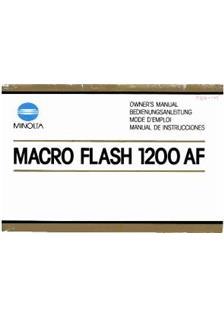 Minolta 1200 AF Printed Manual