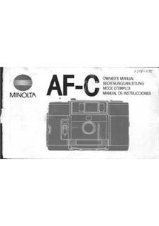 Minolta AF-C Printed Manual
