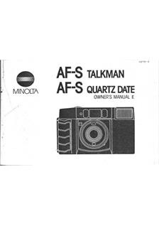 Minolta AF-S Printed Manual