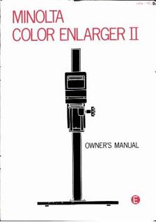 Minolta Color-Enlarger 2 Printed Manual