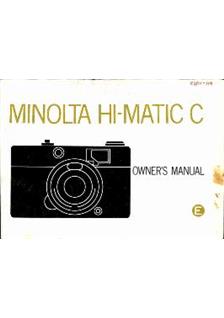 Minolta HiMatic C Printed Manual