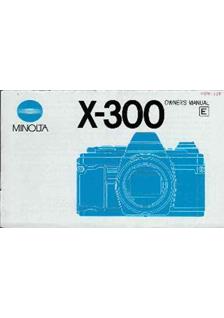 Minolta X 300 Printed Manual