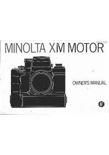 Minolta XM-Motor Printed Manual