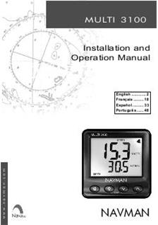 Navman Multi 3100 Printed Manual