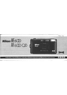 Nikon AF 600 Printed Manual