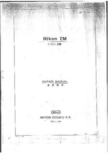 Nikon EM Printed Manual