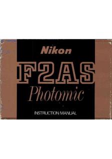 Nikon F 2 AS Printed Manual