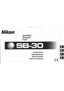 Nikon SB 30 Printed Manual