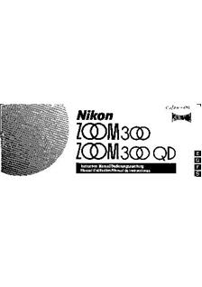 Nikon Zoom 300 Printed Manual