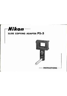 Nikon PB 4 Bellows Printed Manual