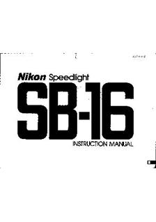 Nikon SB 16 Printed Manual
