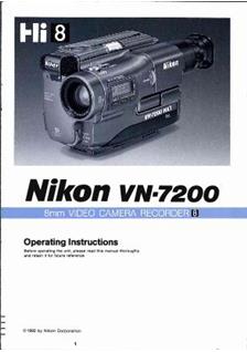 Nikon VN 7200 Printed Manual