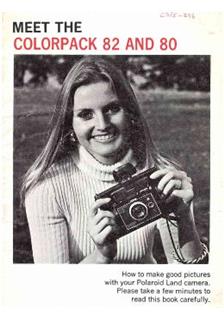 Polaroid Colorpack 80 Printed Manual