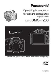 Panasonic Lumix FZ38 Printed Manual