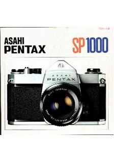 Pentax Spotmatic SP 1000 Printed Manual